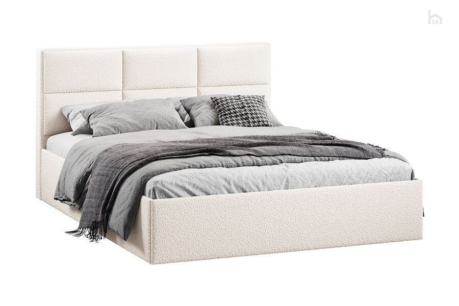 Кровать двуспальная c подъемным механизмом и заглушиной Стелла Экомех ...